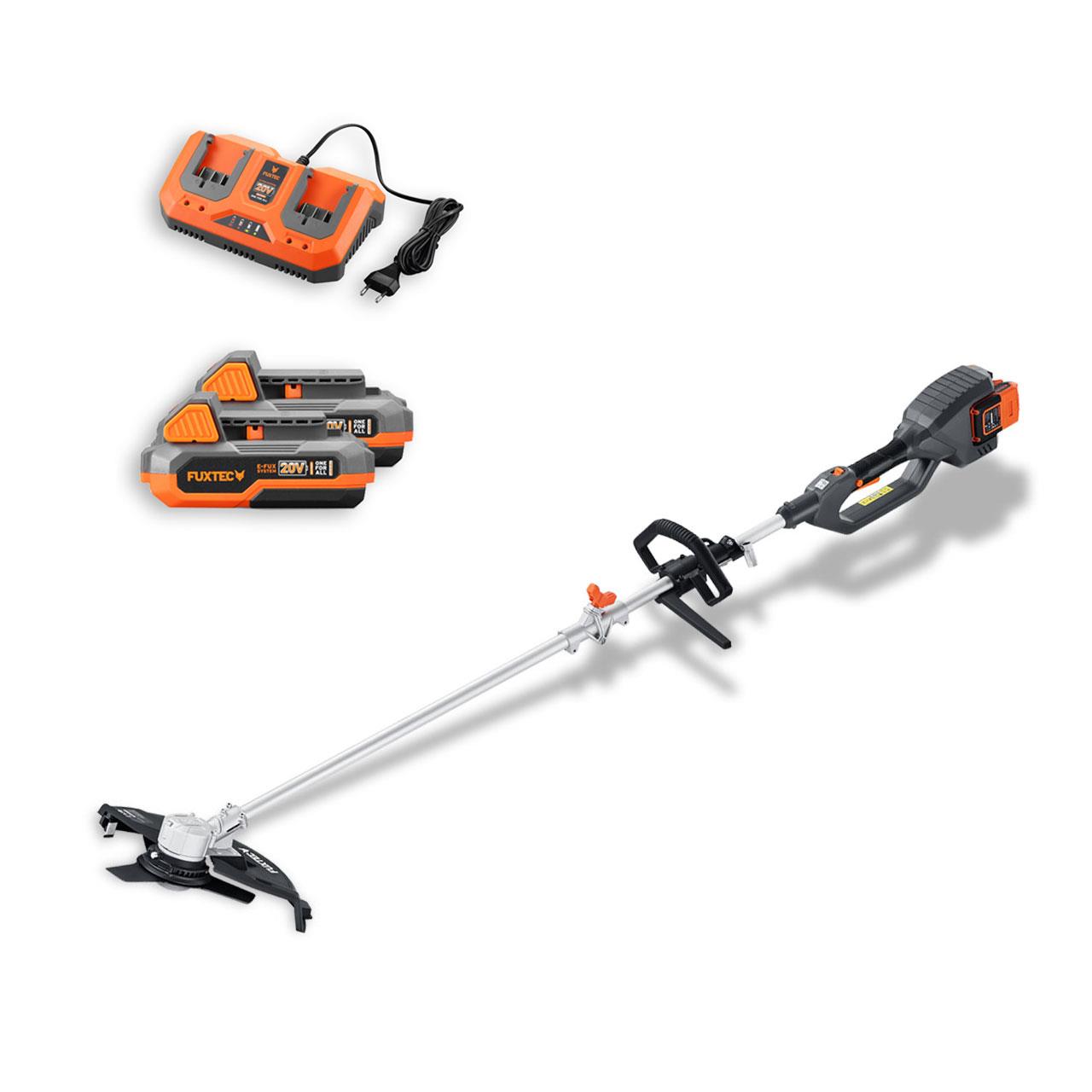 Débroussailleuse à batterie 2x20V FUXTEC FX-E2MSSET - Set avec 2 batte